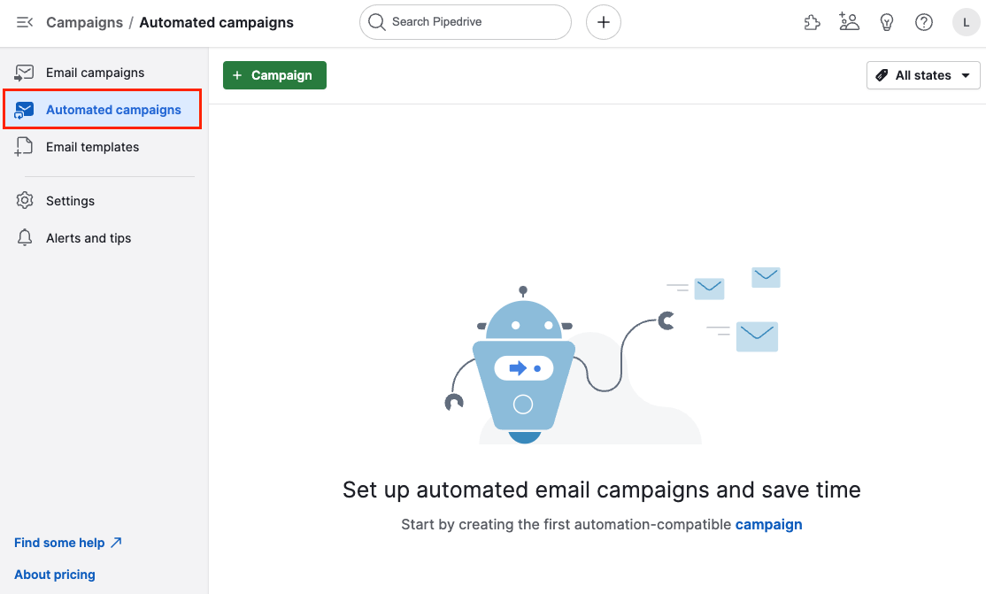 Automated campaigns - Knowledge Base | Pipedrive